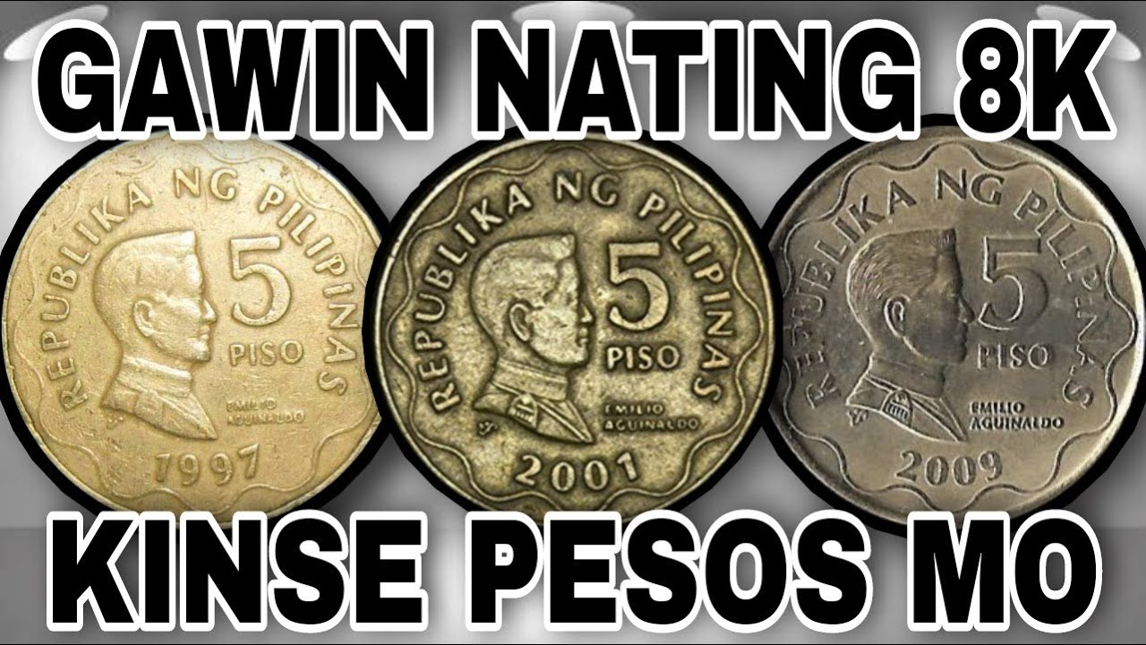 LOOKING 3 types of 5 peso baka meron po kayo nito WORTH 8000 KO PO ...