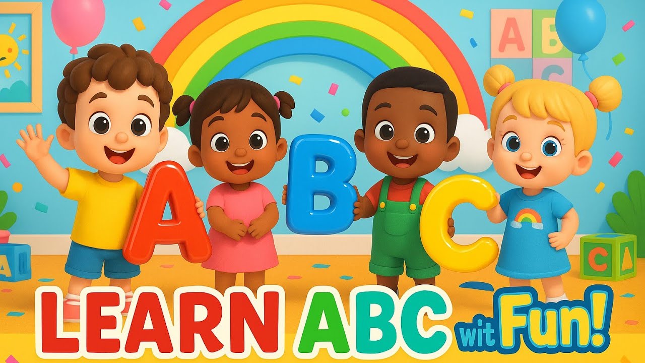 🚂 ABC Train Adventure! | Learn Alphabet A to Z with Fun 3D Animation 🌈 ...