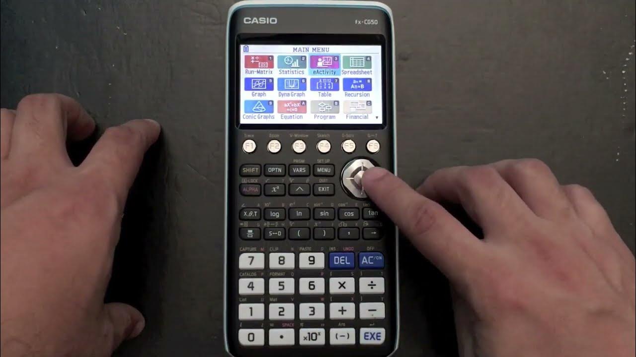cambiar idioma en calculadora casio fx CG50 - YouTube