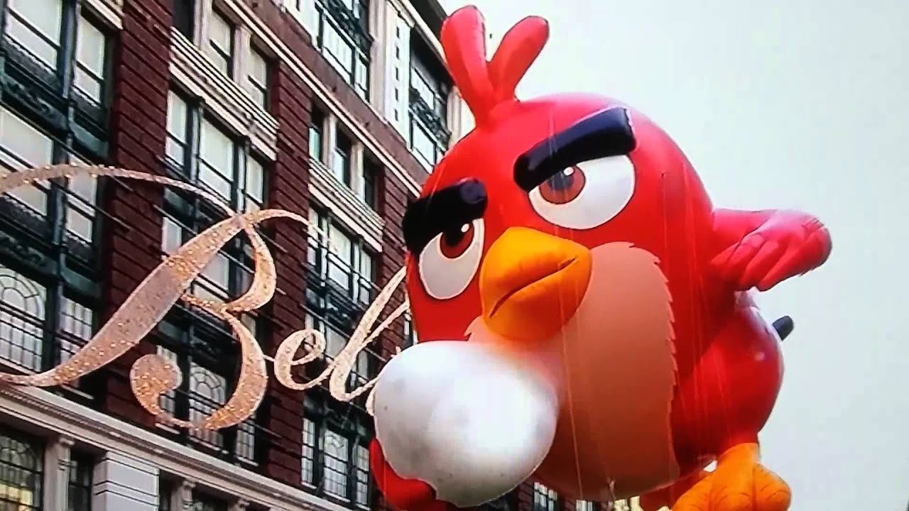 Angry Birds - The Red Bird parade float - YouTube