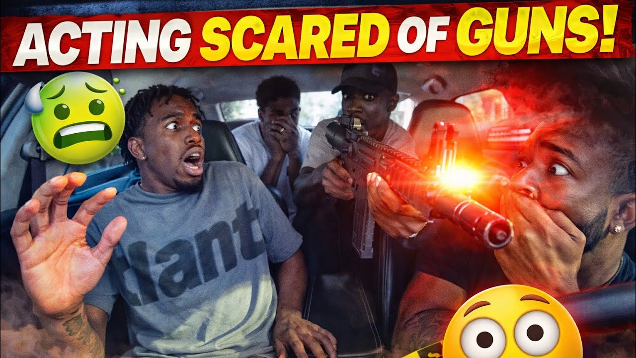 ACTING SCARED WITH GUNS - YouTube