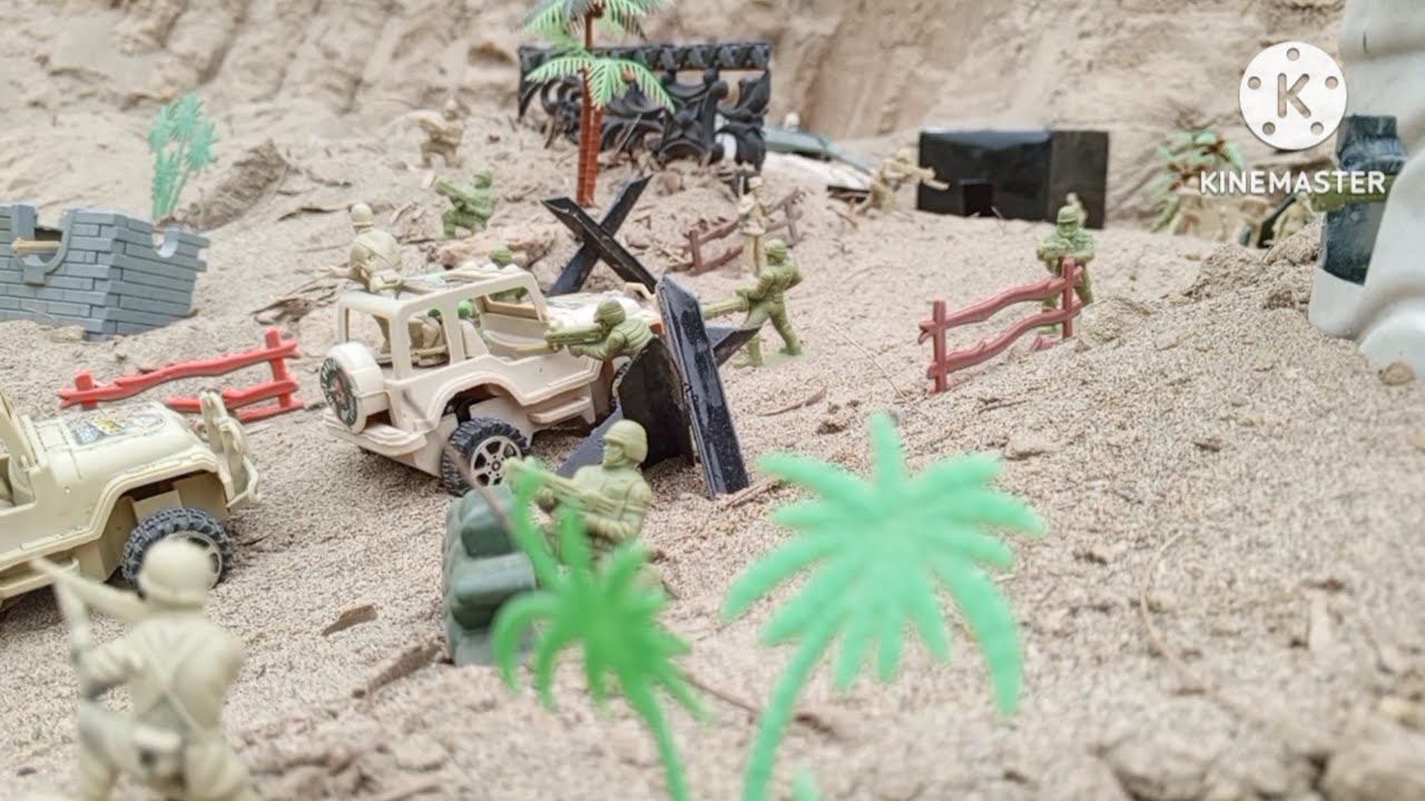Army men(black army vs tan army camp attack )big fight.#am #stopmotion ...