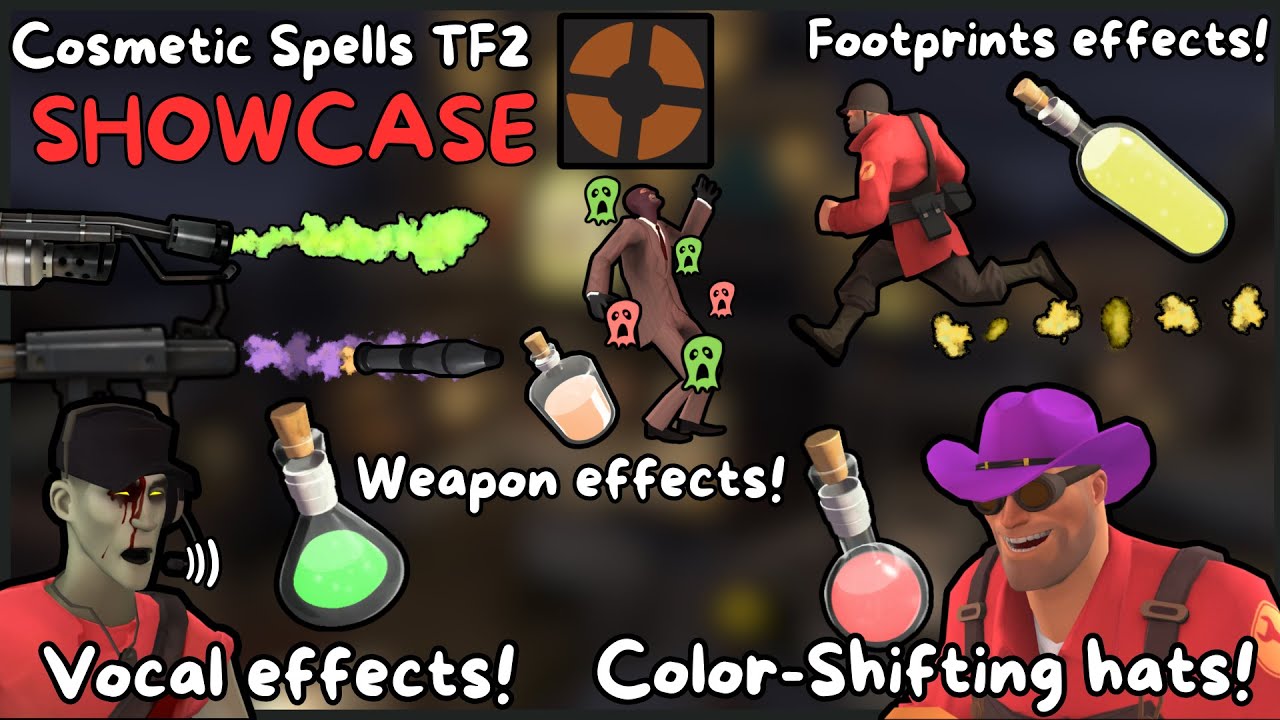 TF2 All Cosmetic Spells Showcase (Halloween Effects) - YouTube