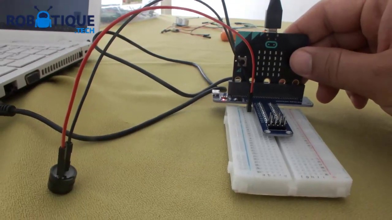 commander un buzzer par Micro:bit - YouTube