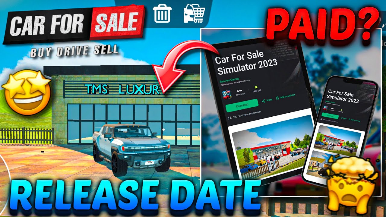 Finally REAL CAR FOR SALE SIMULATOR Release Date 🤩 - YouTube