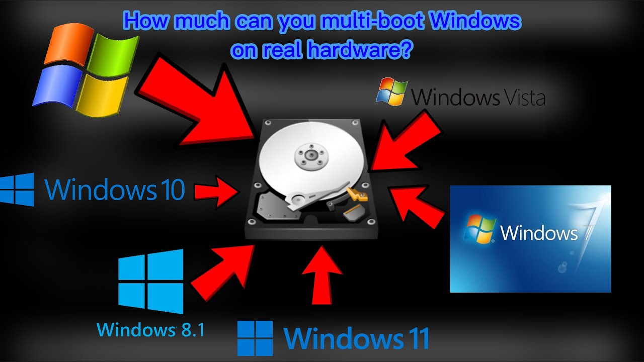 How much can you multi-boot Windows on real hardware? - YouTube