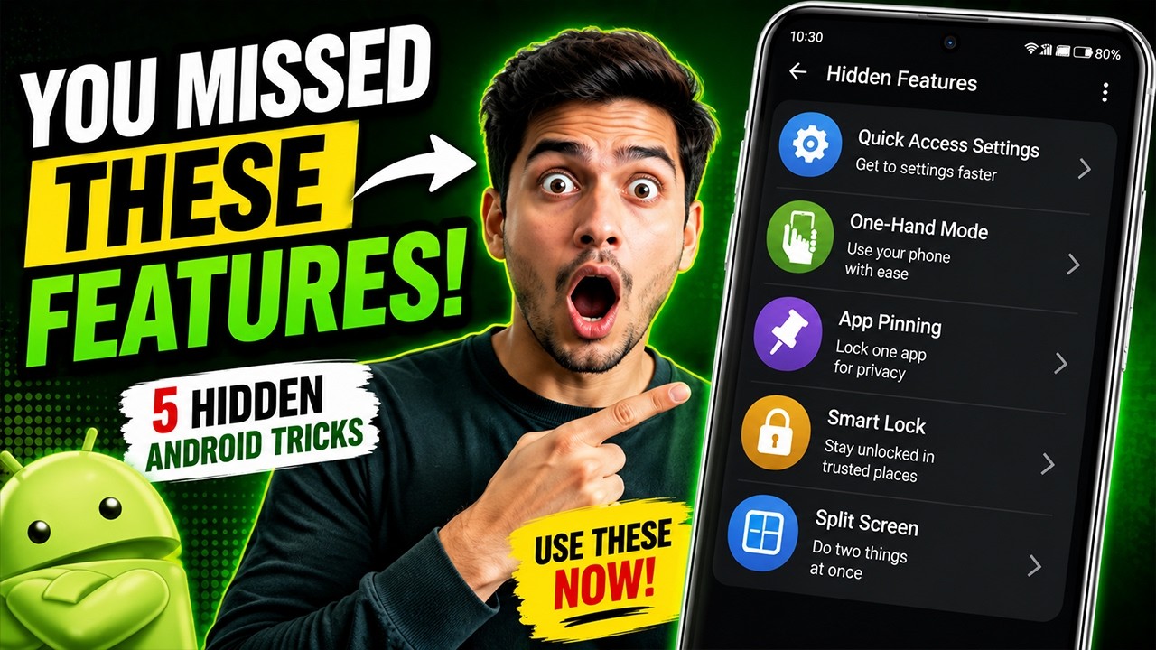 5 Hidden Android Features You Don’t Know - YouTube