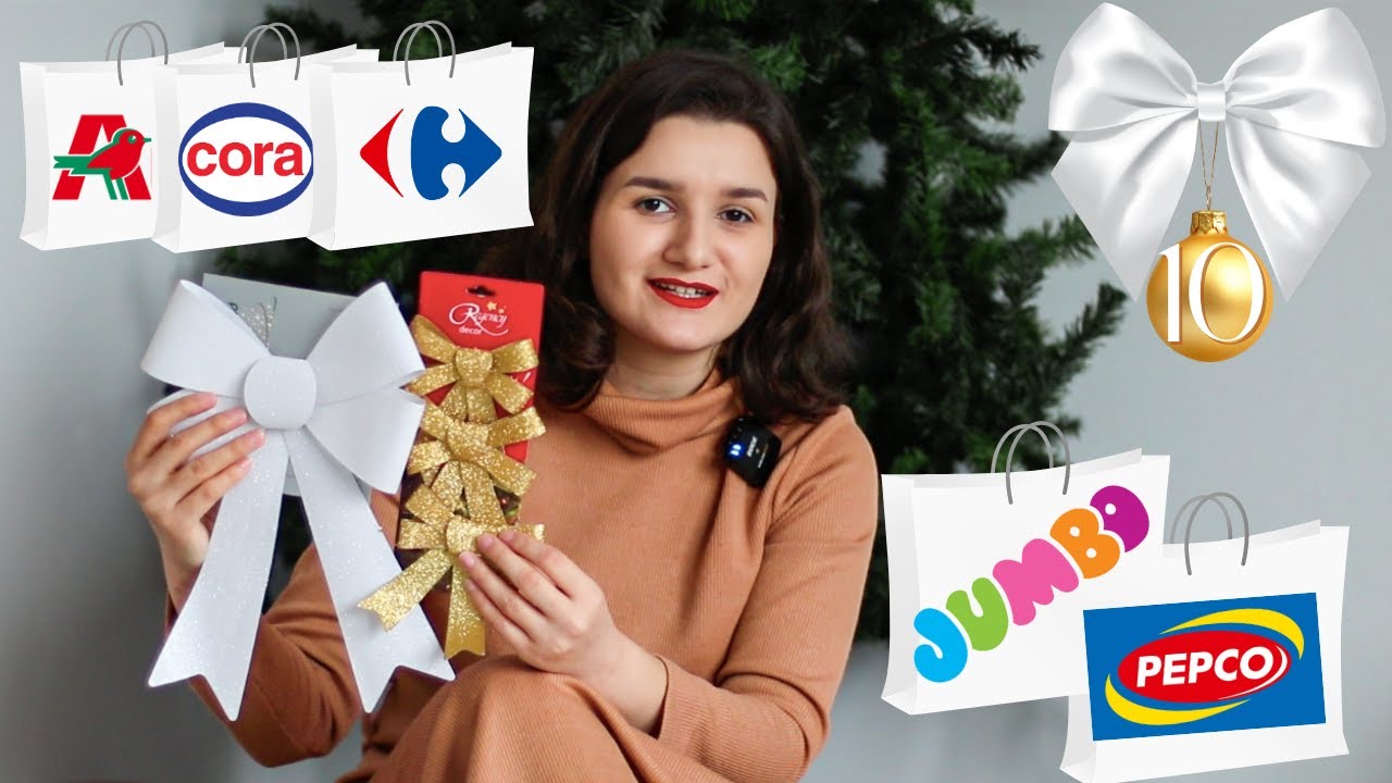 Vlogmas 10 | Haul decoratiuni Craciun Jumbo, Pepco, Auchan, Cora ...