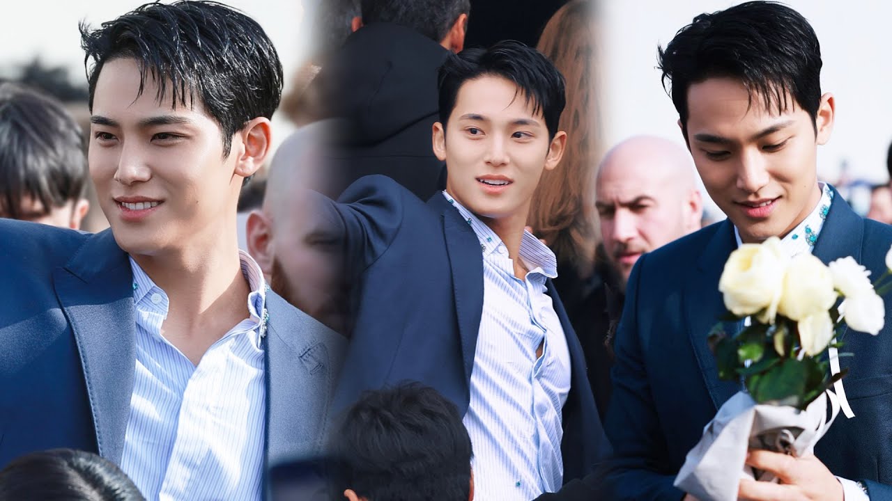 SEVENTEEN's Mingyu draws massive crowd at the Paris Fashion Week for ...