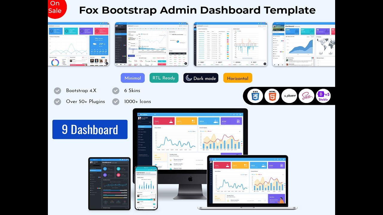 Fox Admin - Bootstrap 5 Dashboard With Admin Dashboard Ui Kit - YouTube