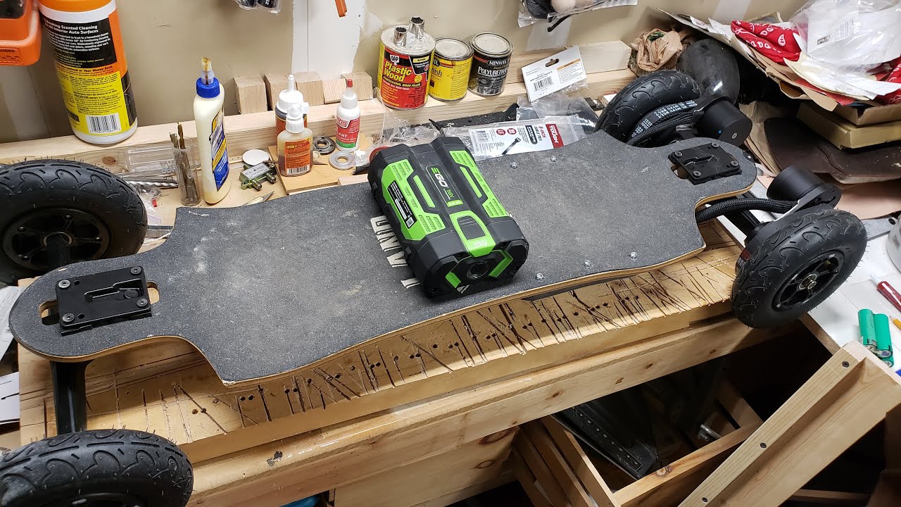DIY Electric skateboard Build Part 3 - esk8 longboard all terrain - YouTube
