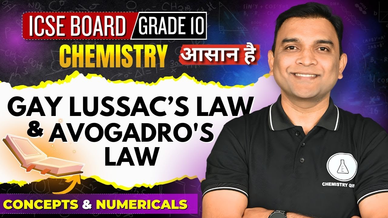 GAY LUSSAC'S LAW AND AVOGADRO'S LAW| Mole Concept in Chemistry ...