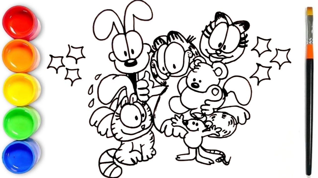 How to draw The Garfield | Garfield Drawing | Drawing the Garfield ...
