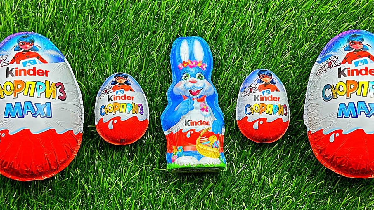 ASMR KINDER Unboxing: Kinder Rabbit MAXI SURPRISE Unboxing | Satisfying ...