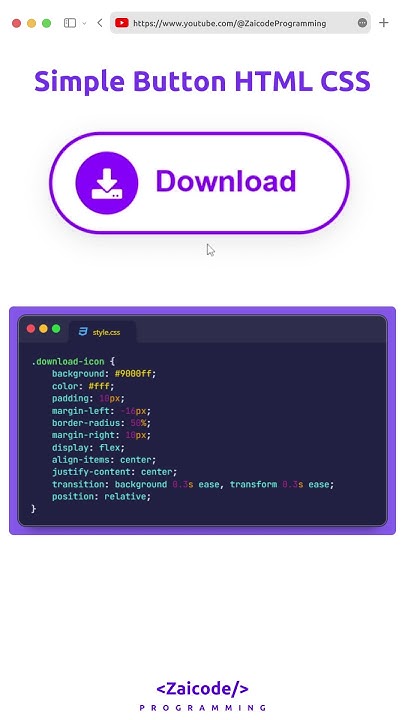 Simpel Button Download Html Css Automobile Music Coding Codinglife 8879