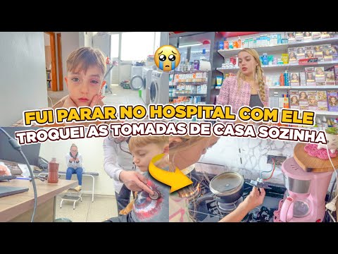 ELE TEVE UMA CRISE SERIA 😱🥹PARAMOS NO UPA + INÍCIO DAS FÉRIAS POR AQUI - TROQUEI AS TOMADAS | Lar