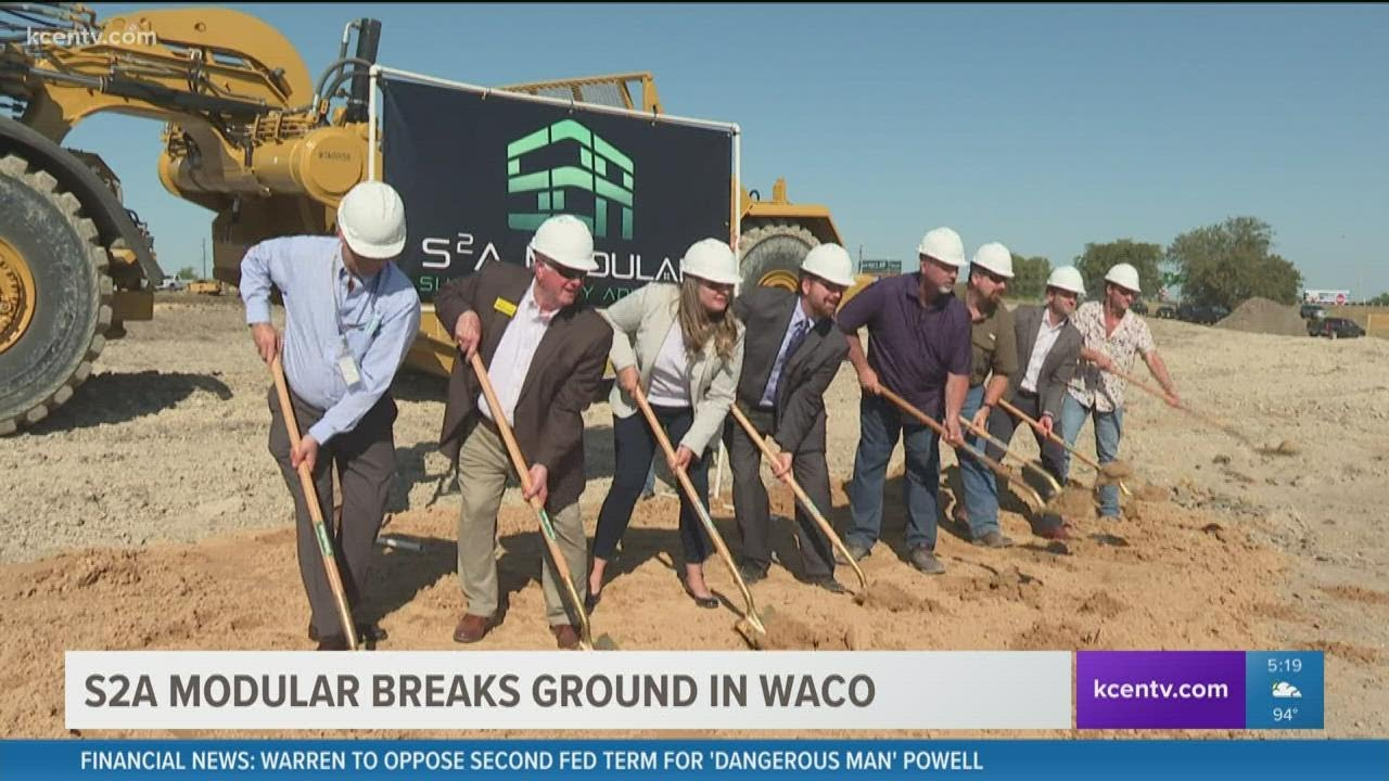 S2A modular breaks ground in Waco - YouTube