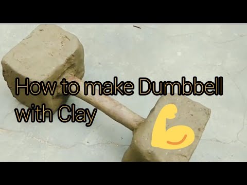 Made DUMBBELLS using Clay - YouTube