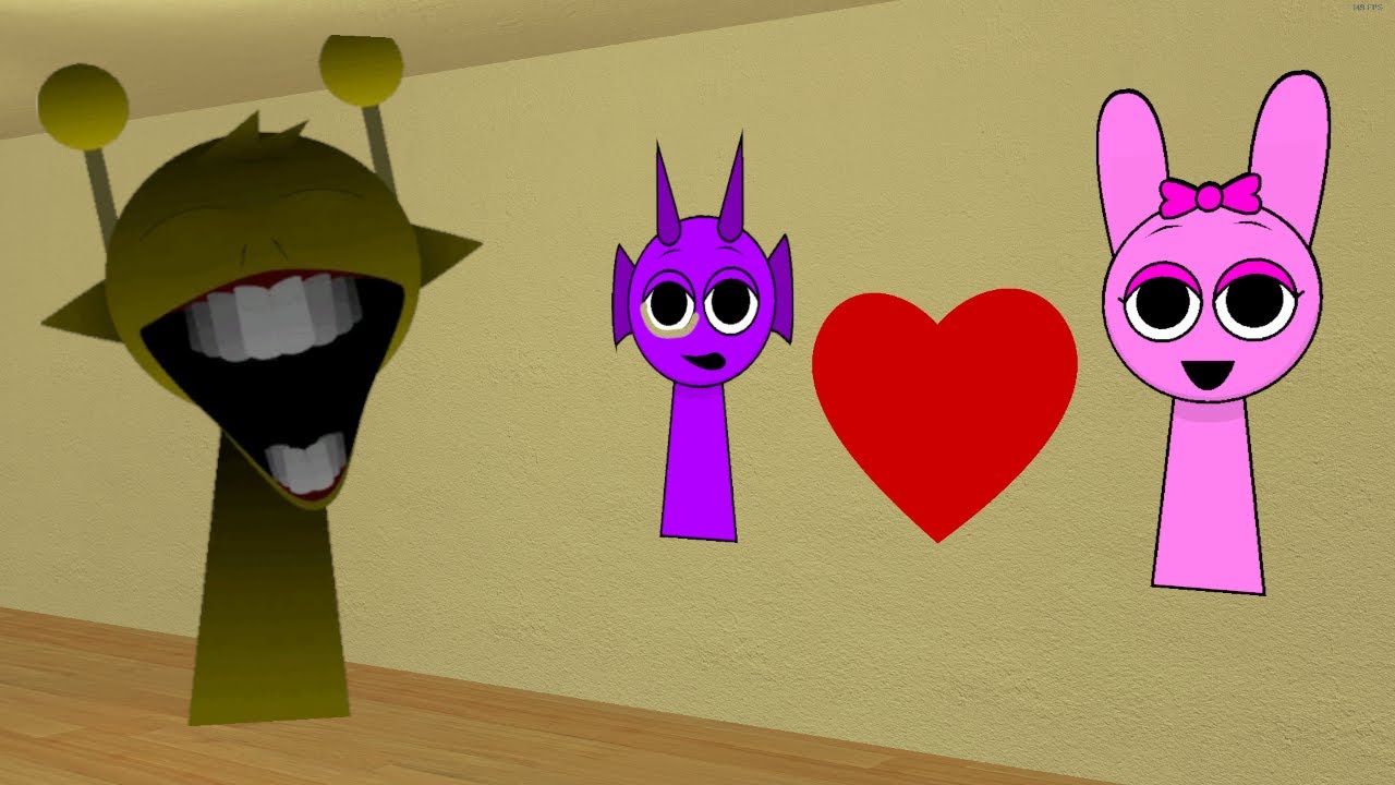 Sprunki Durple wants me to bring him Sprunki Pinky but Sprunki Simon ...