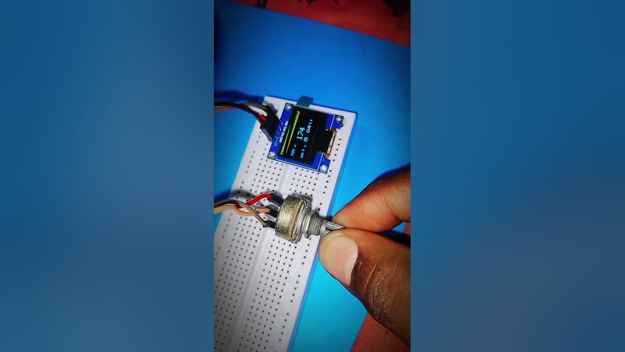 Oled Potentiometer With Arduino Uno R3 Arduinounoprojects Oleddisplay Potentiometer