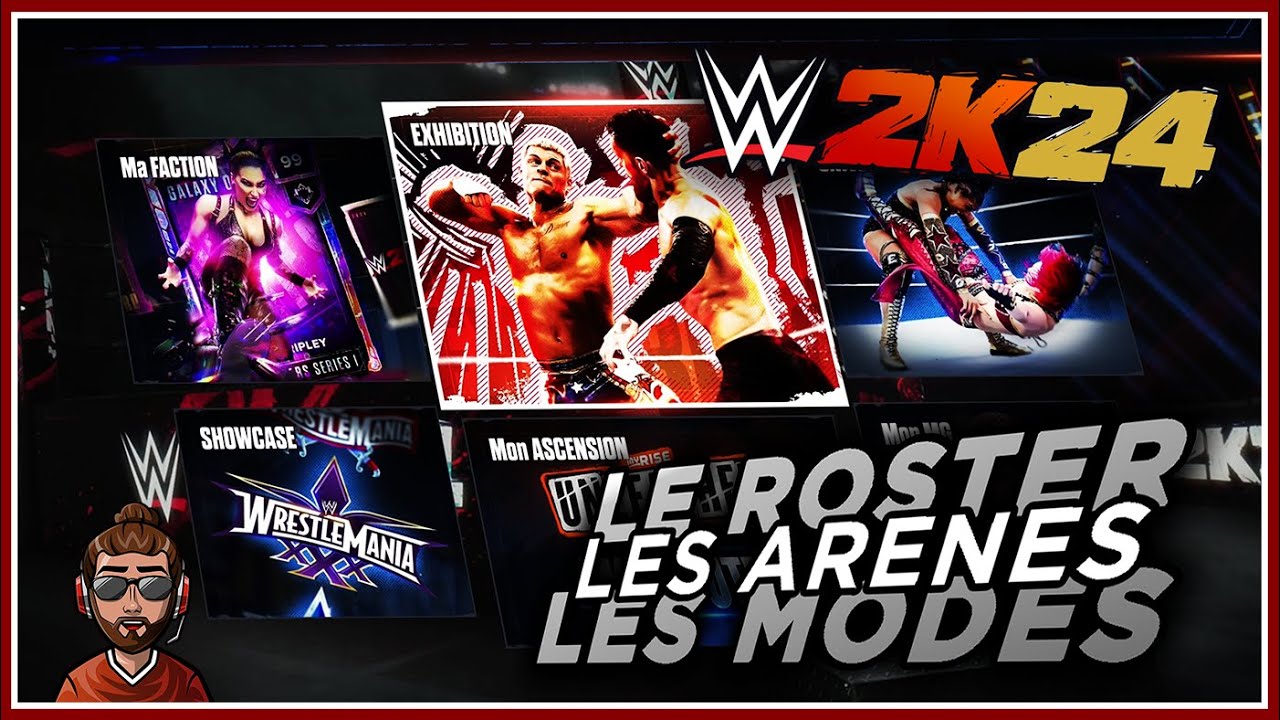 DÉCOUVERTE du ROSTER, ARENES et OPTIONS sur PS5 de WWE 2K24 • JSTV ...