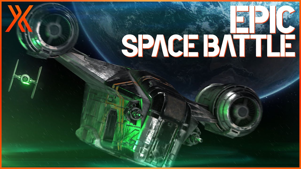 How to create Star Wars SPACE BATTLE VFX | HitFilm tutorial - YouTube