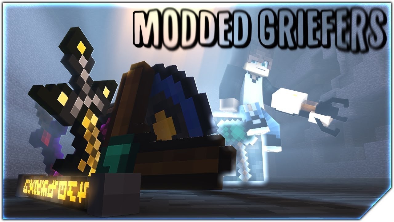 modded griefers - Minecraft animation - YouTube