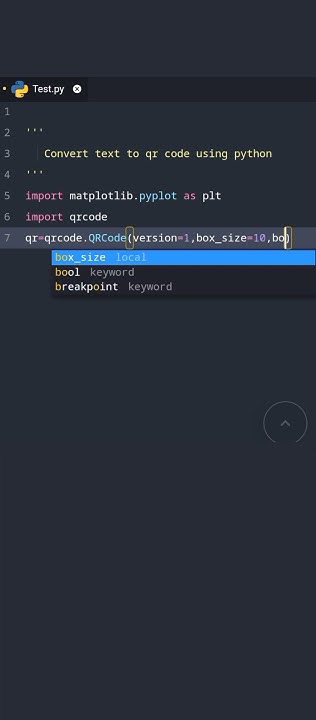 convert a text to QR code using python - YouTube