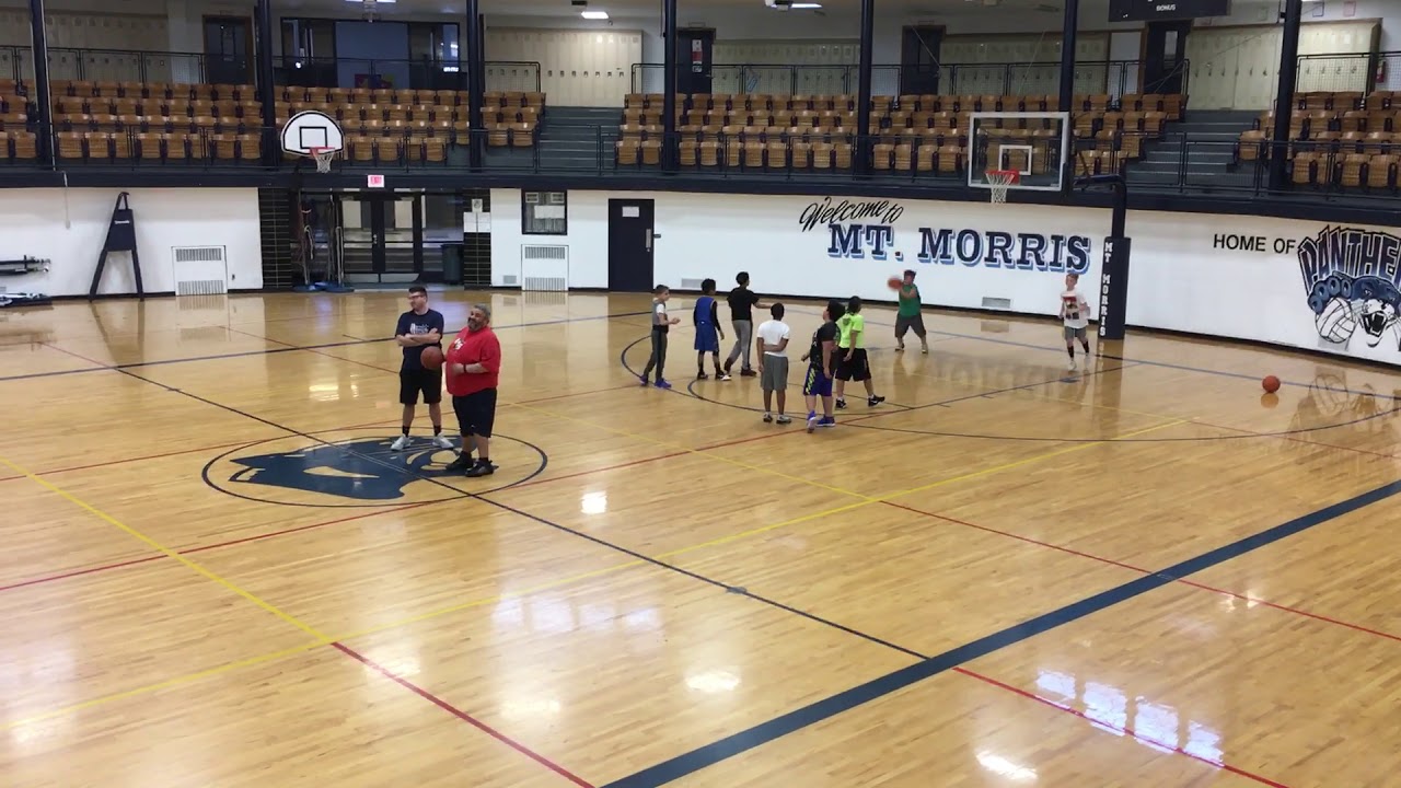 Playing basketball bust down - YouTube