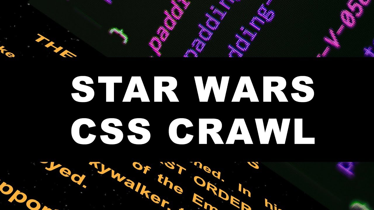 STAR WARS - CSS Crawl - YouTube