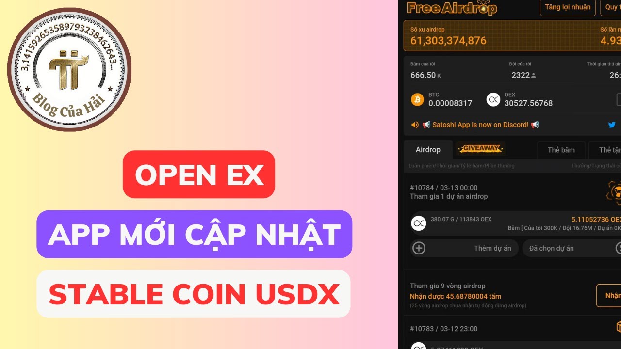 Cập Nhật OpenEx Tổng Cung 10 Tỷ OEX Suất Hiện Stable Coin USDX l Blog ...