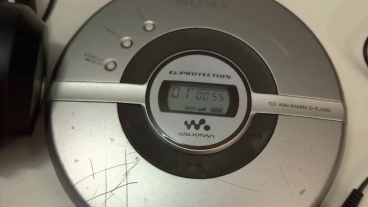 SONY CD Walkman Portable Compact Disc DW-___ Player Test - YouTube