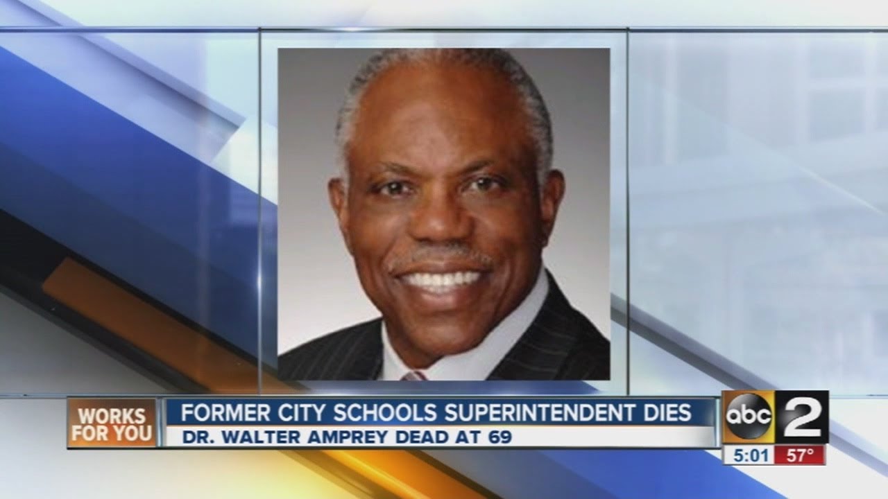 Former Baltimore schools superintendent Walter Amprey dead at 69 - YouTube