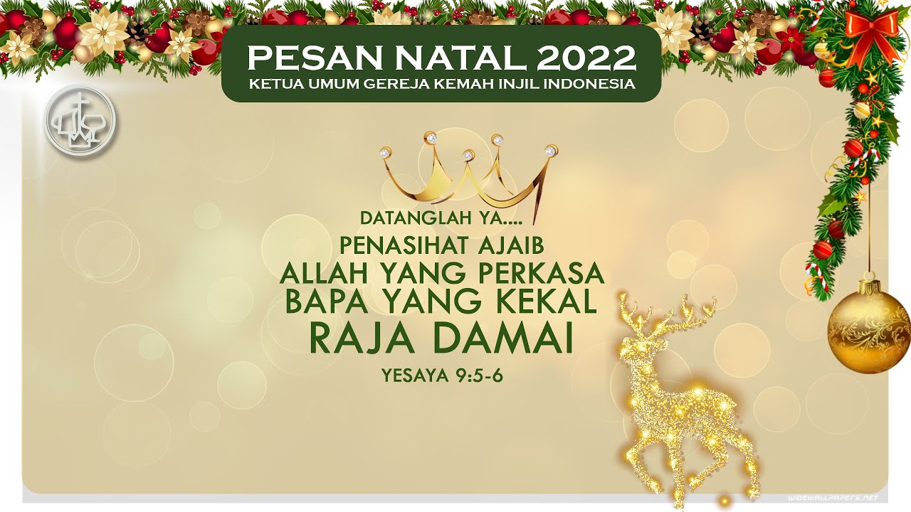 Pesan Natal Tahun 2022 oleh Ketua Umum GKII - YouTube
