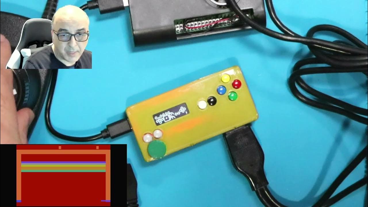 Retropie setup of iCode Duo USB Adapter for Atari Joystick and Paddles - YouTube