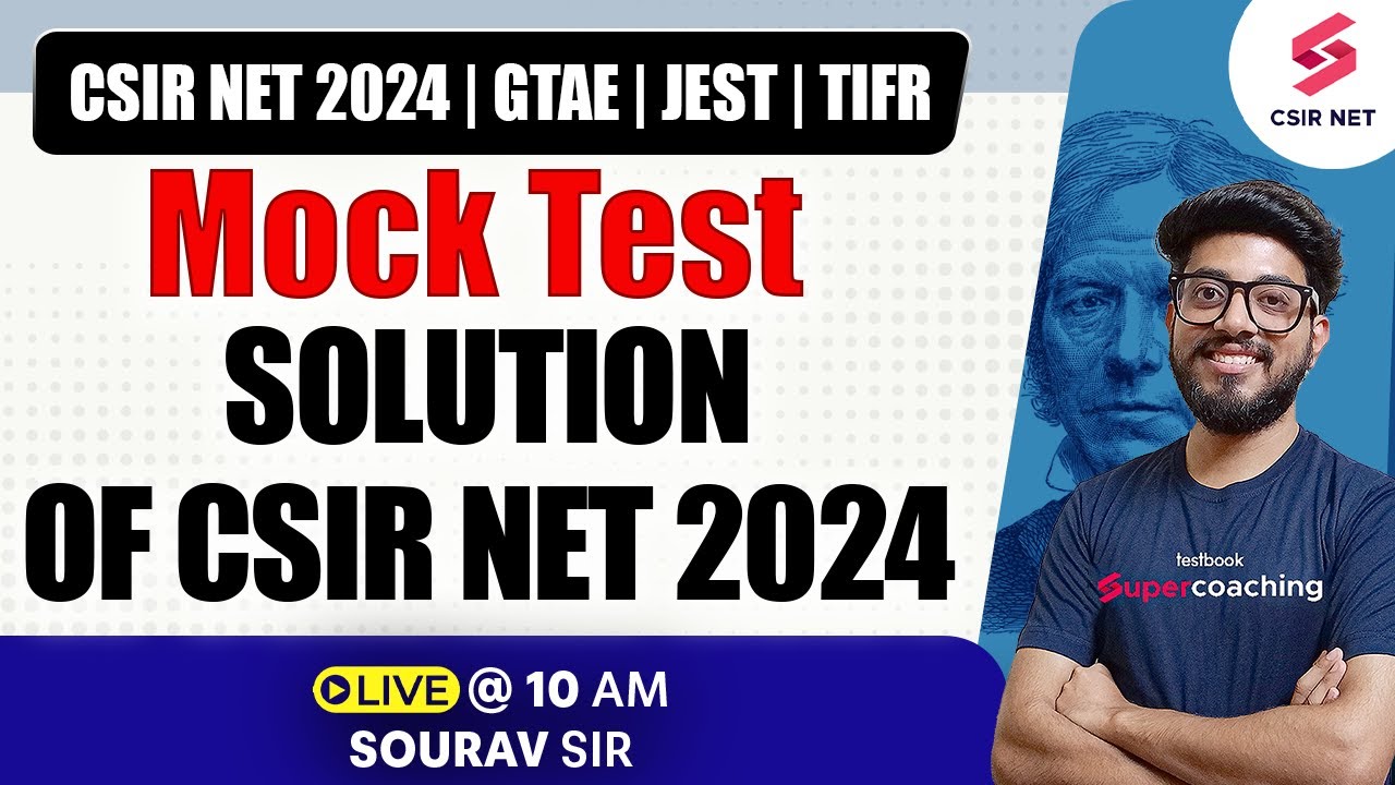 CSIR NET 2024 | Physical Science | Mock Test Solution for CSIR NET 2024 ...