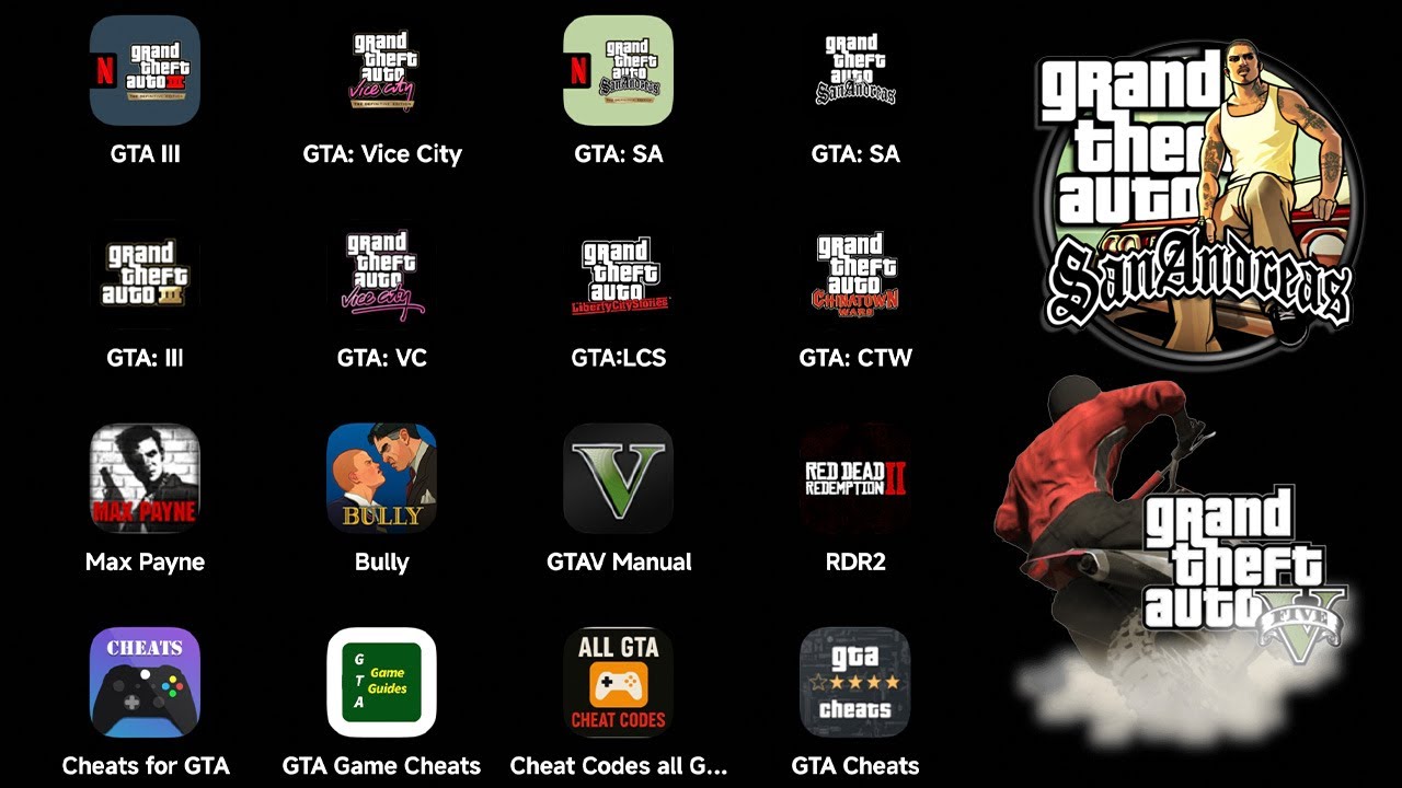 GTA San Andreas,Grand Theft Auto III | The Definitive Edition,GTA Vice ...