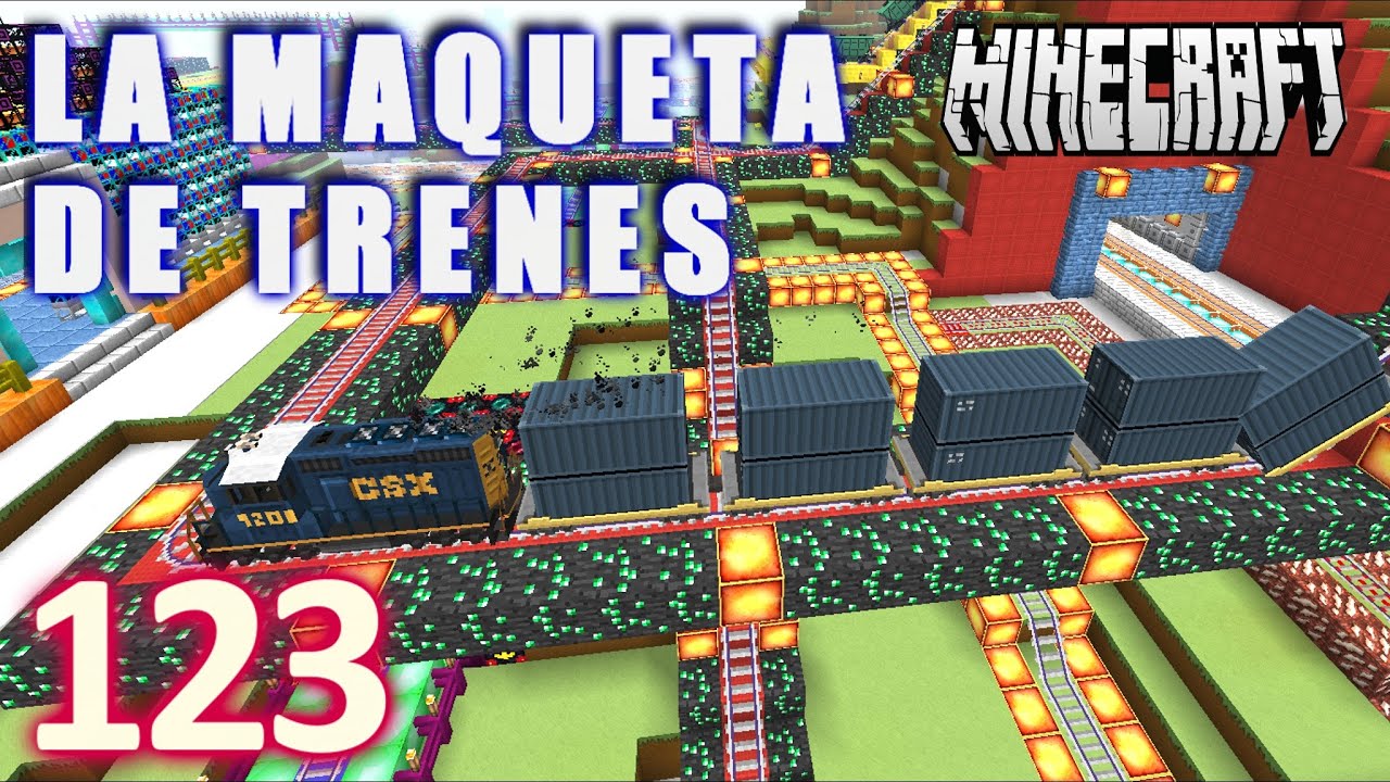 MINECRAFT !!LA MAQUETA DE TRENES!! [HD+] #123 - TRAINCRAFT - RAILCRAFT ...