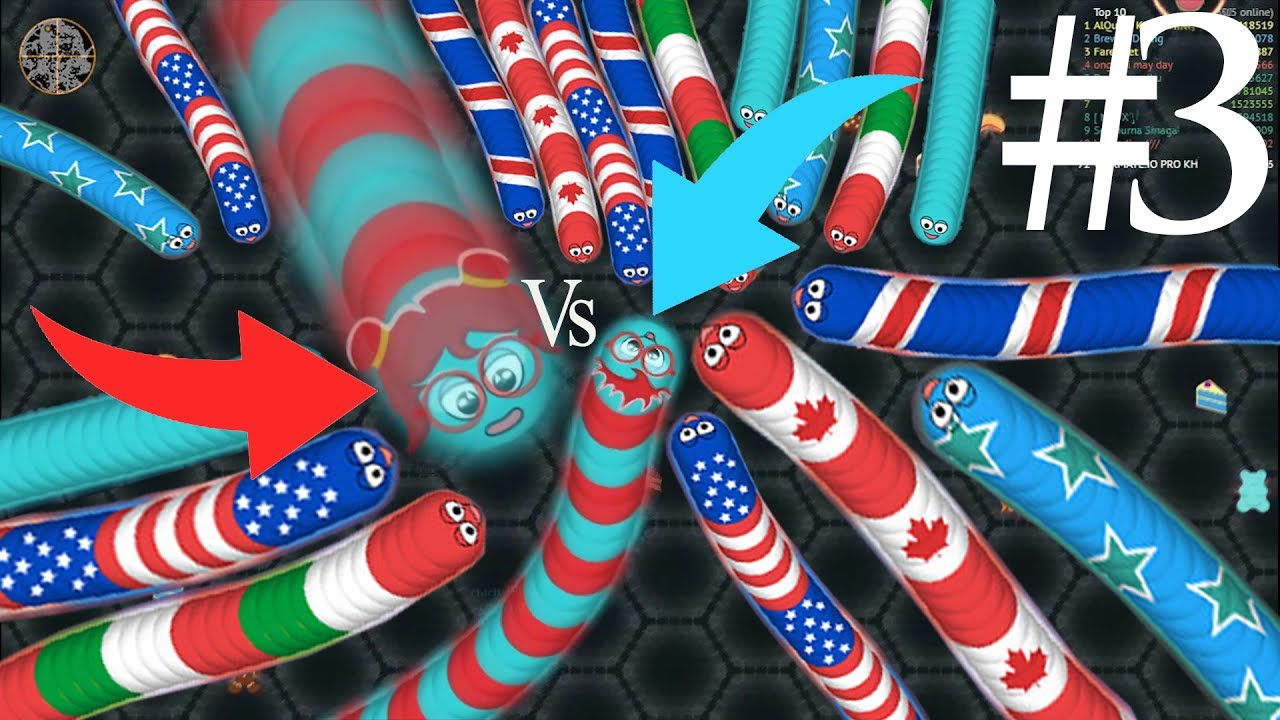 Wormate.io Adventures Non Stop, How to Get #3 and Bigger - Gameplay ...