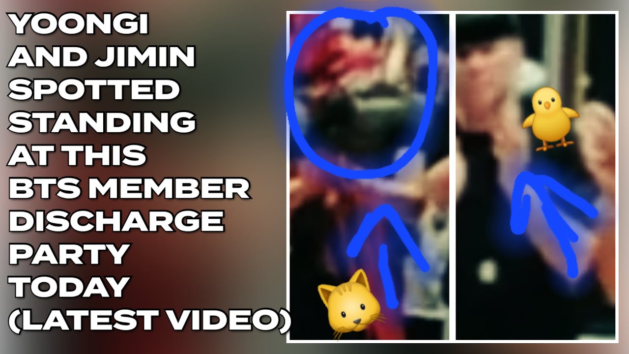 Focus😱Yoongi & Jimin Spotted Standing At This BTS Member Discharge ...