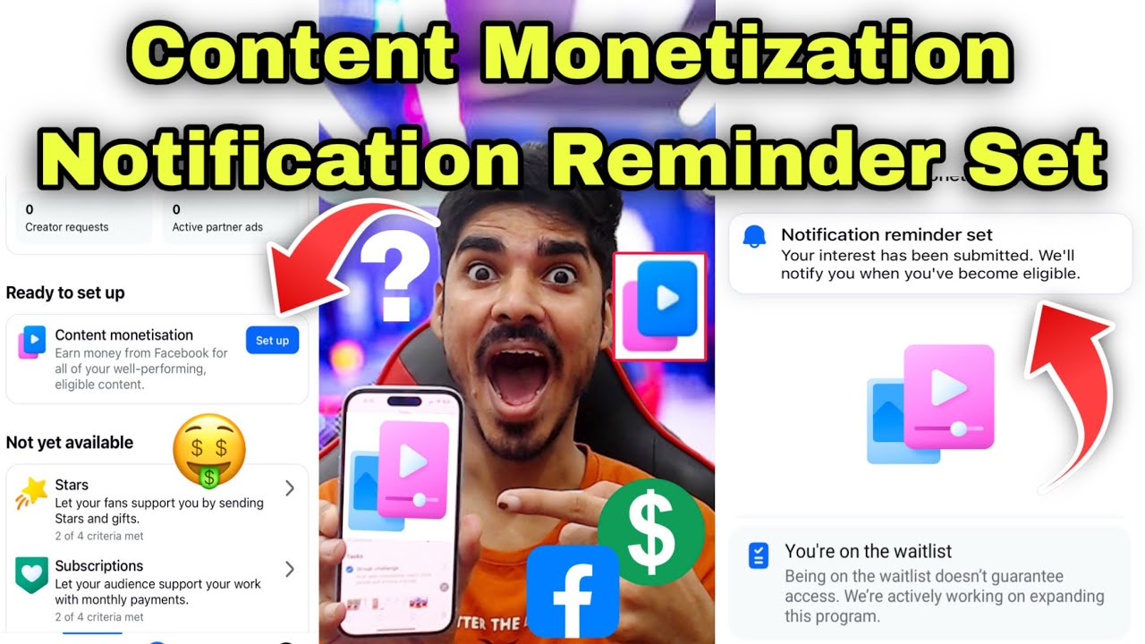 Notification reminder set content monetization 🤑 Notification reminder ...