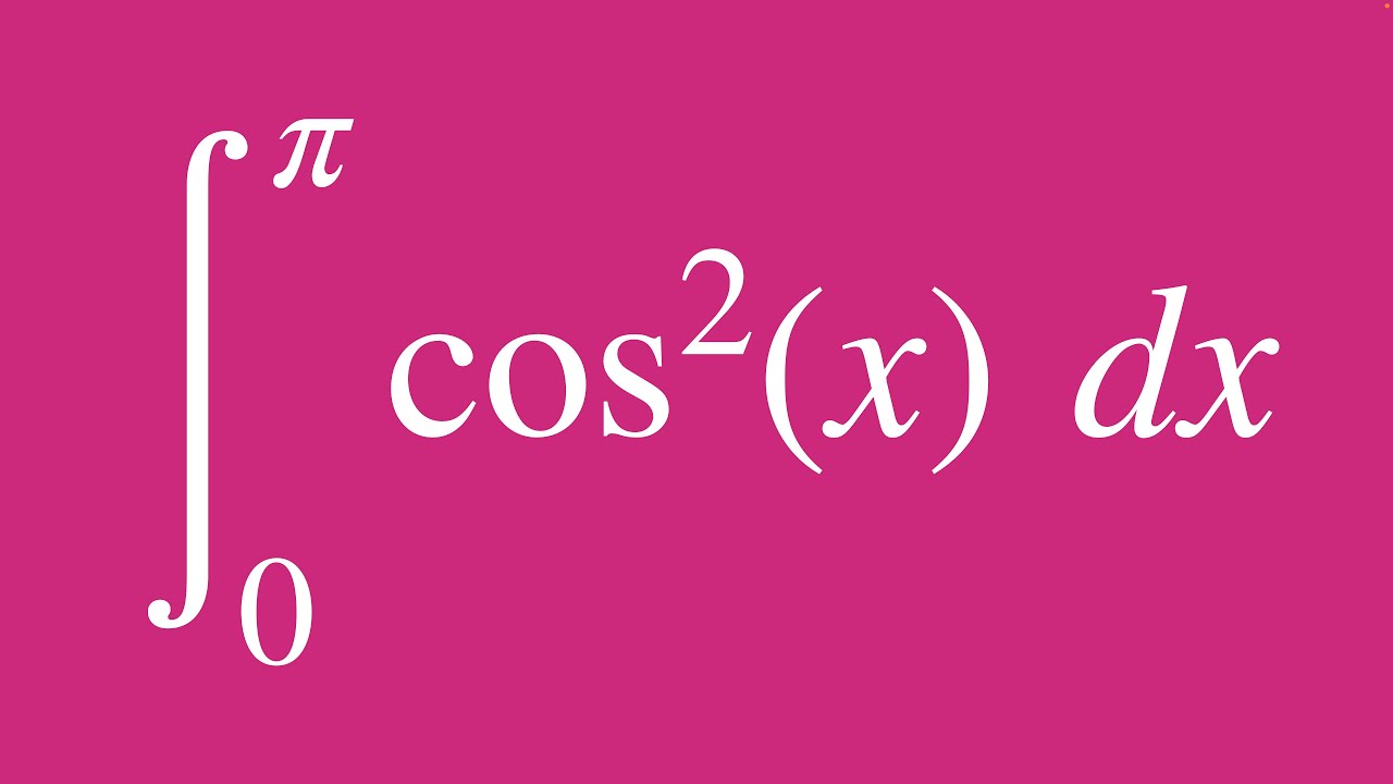 A Simple Trig Integral - Daily Problem 60 - YouTube