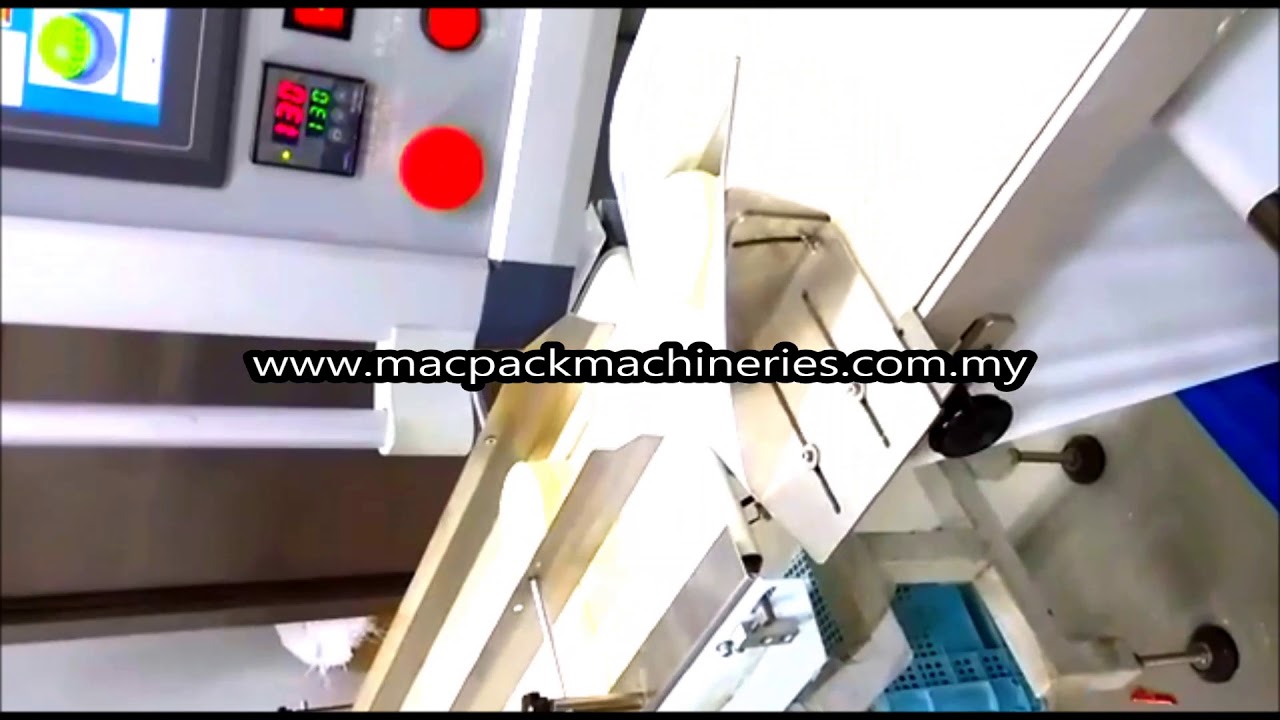 Down Side Plastic Film Packaging Machine for soft products without tray ...