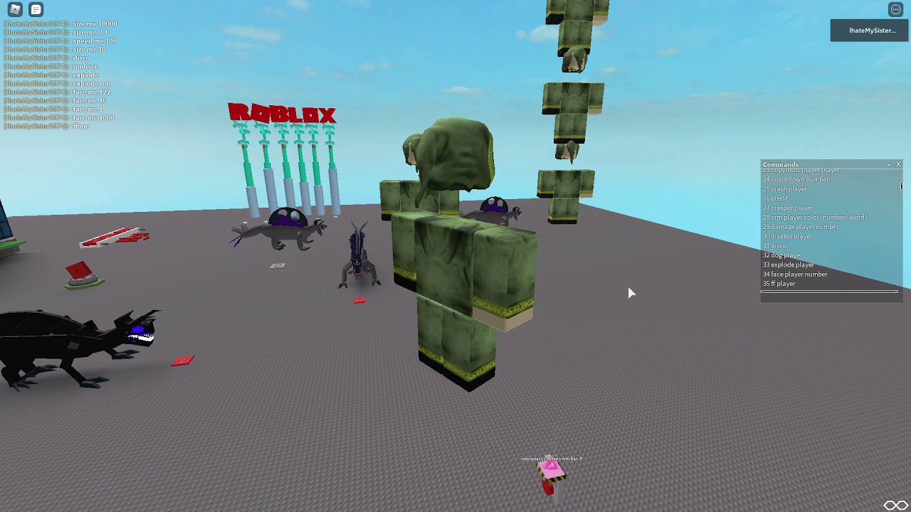 Messing around with admin [Roblox][Old] - YouTube
