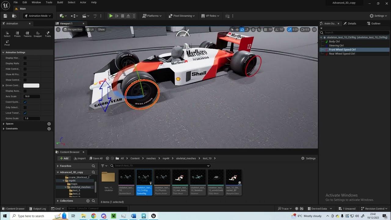 UE5 Double wishbone suspension Vehicle Control Rig walkthrough - YouTube