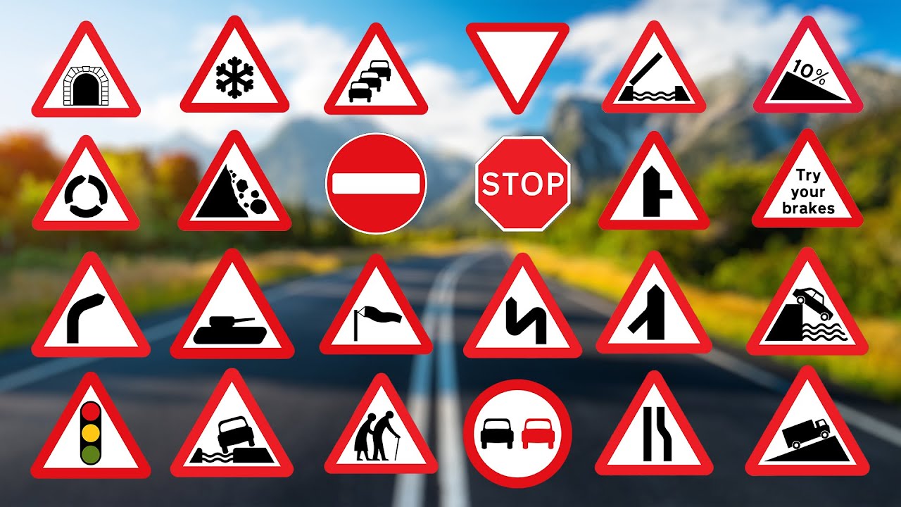20 UK Road Signs You MUST KNOW for Your Test! - YouTube