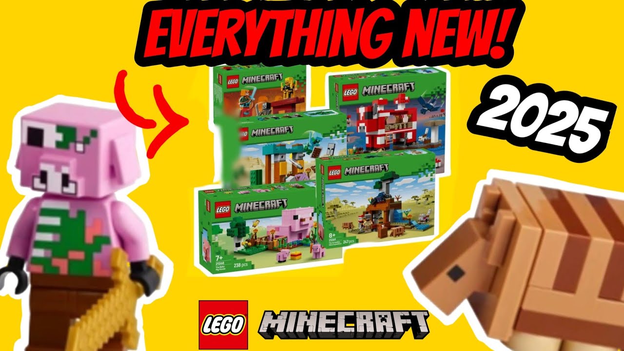 EVERYTHING NEW IN LEGO MINECRAFT 2025 SETS! - YouTube