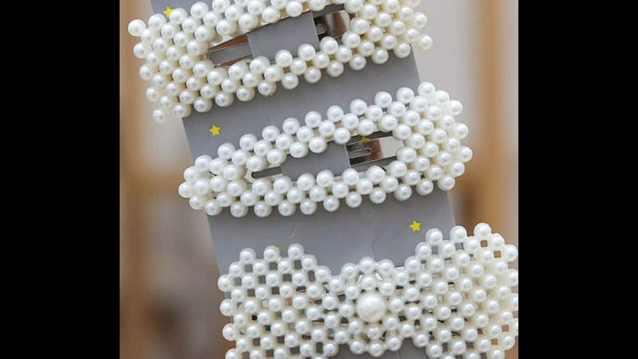 DIY How to make a beaded hair pin - YouTube