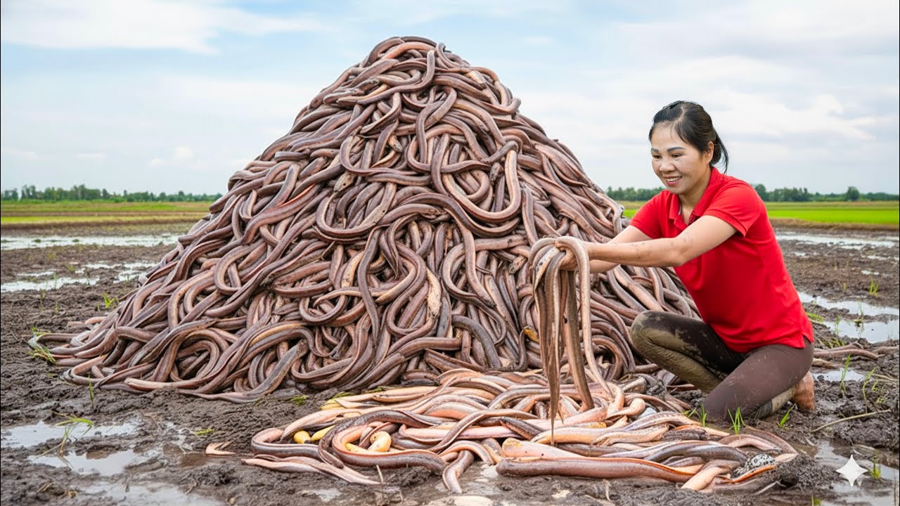 Harvesting Billions Electric Eel & Go to Market Sell | found many fish ...