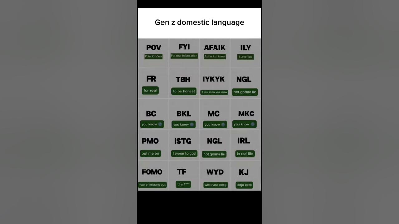 Gen Z language 💀 #meme #memes #genz - YouTube